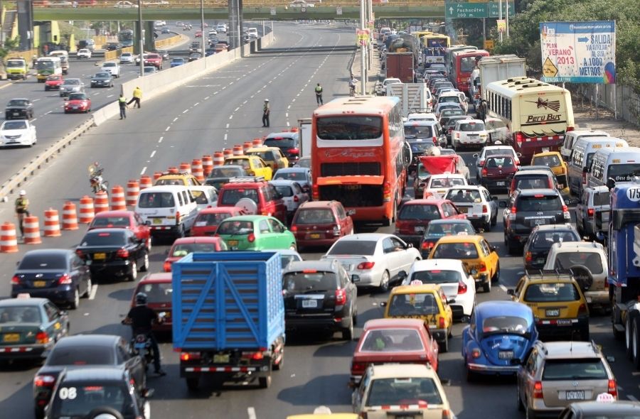 Tráfico en Lima por Año Nuevo: congestión en las principales vías ...